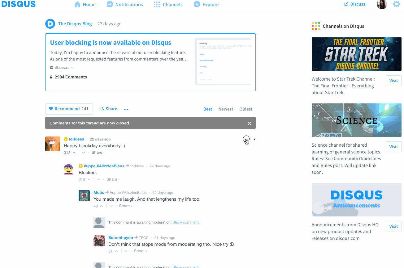 Disqus hacks the roadmap: June 2016 Recap