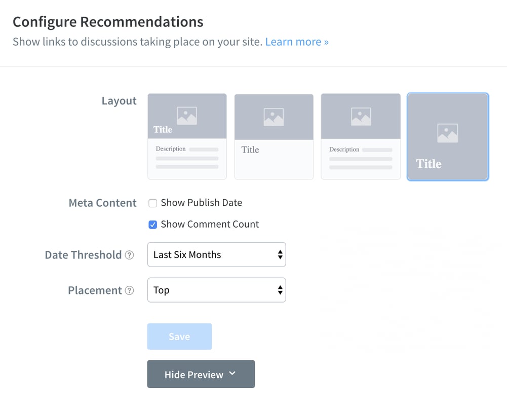 Introducing: Disqus Recommendations