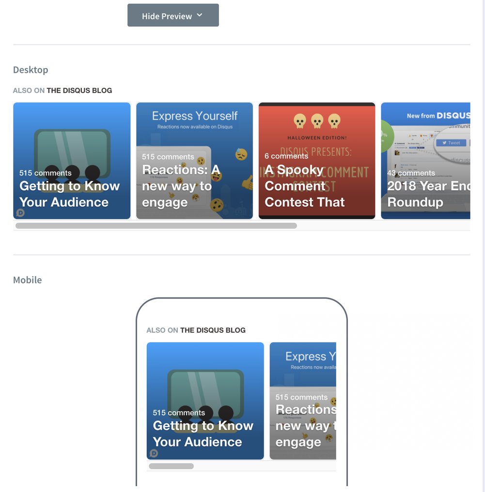 Introducing: Disqus Recommendations