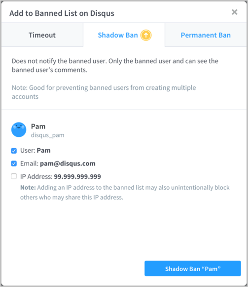 Introducing Shadow Banning and Timeouts